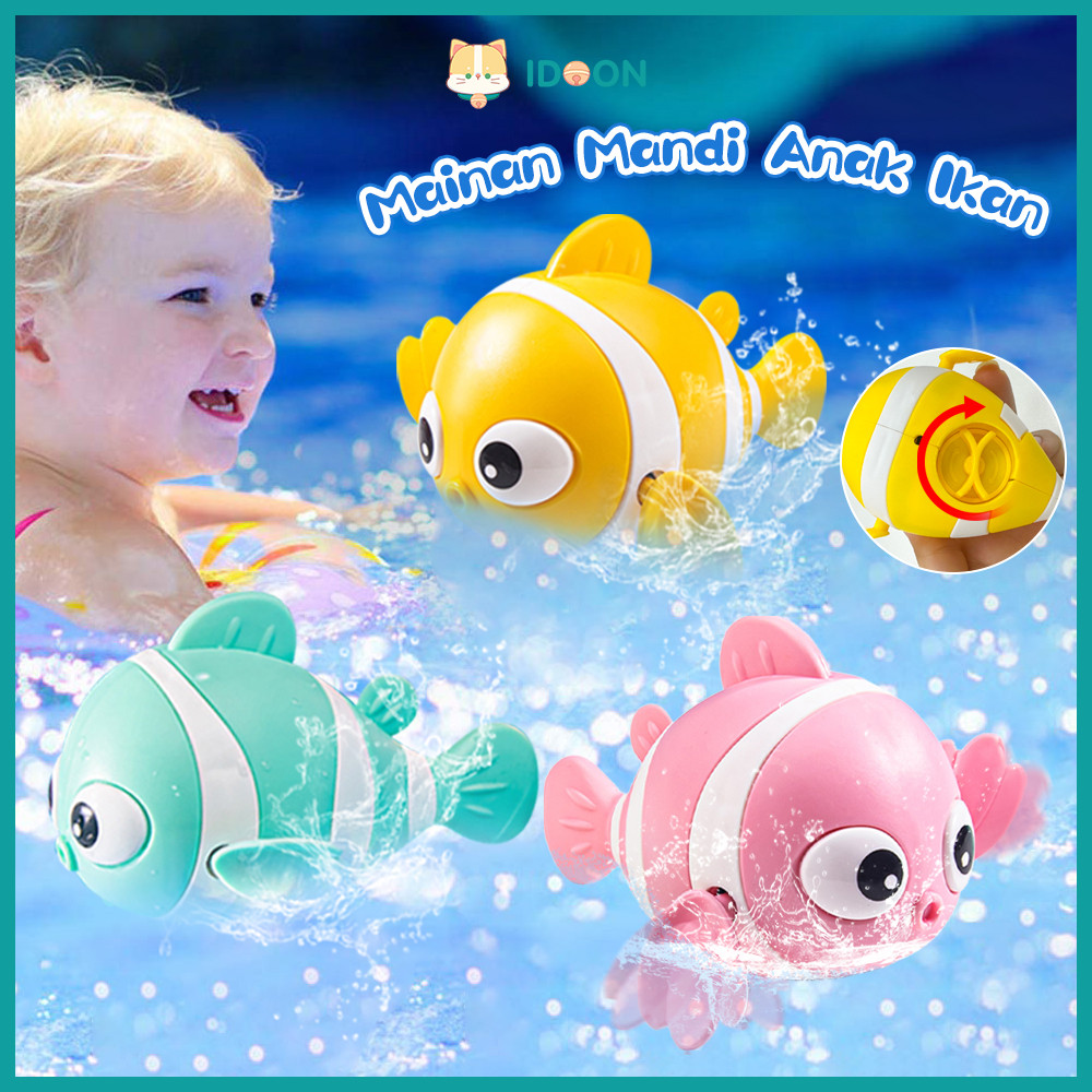 Jual IDOON Mainan mandi bayi model ikan nemo mainan fish berenang hewan ...