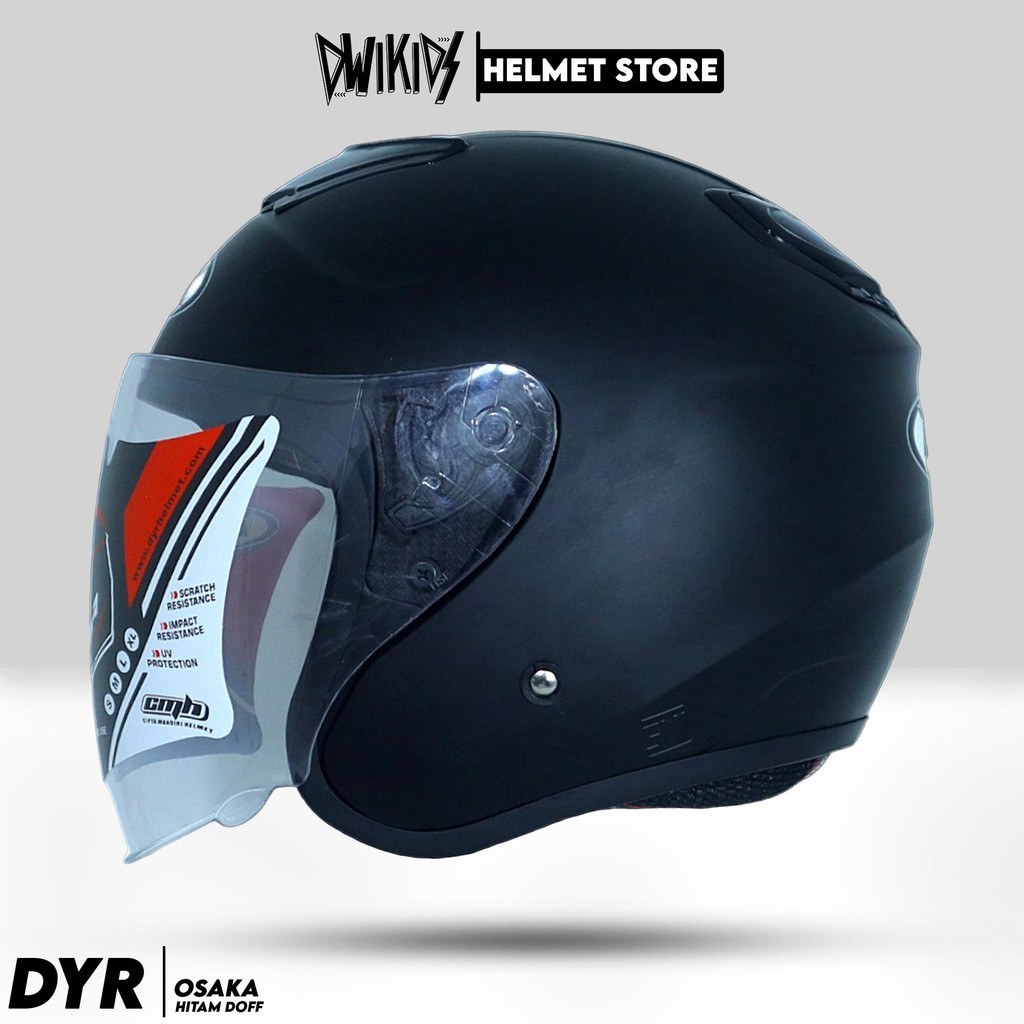 Jual Helm DYR OSAKA Original Kaca Visor Bening | Helm Half Face Premium ...
