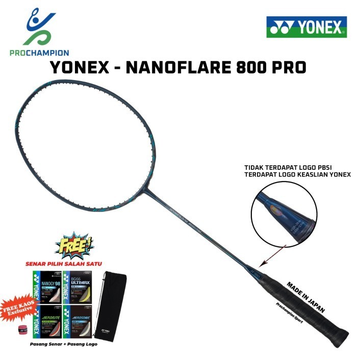 Jual Raket Badminton Original YONEX NANOFLARE 800 Pro Made In Japan ...