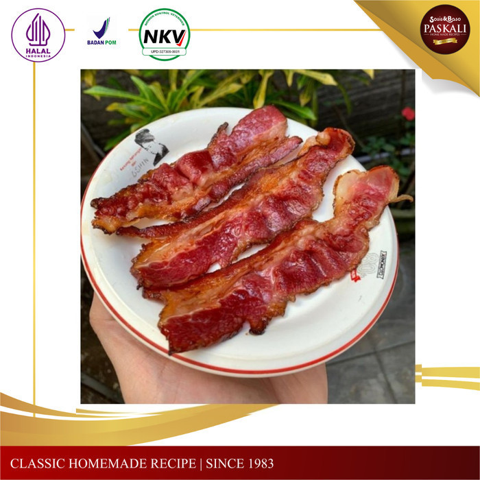 Jual Paskali Beef Bacon / Smoked Beef Shortplate 100 gram | Shopee ...