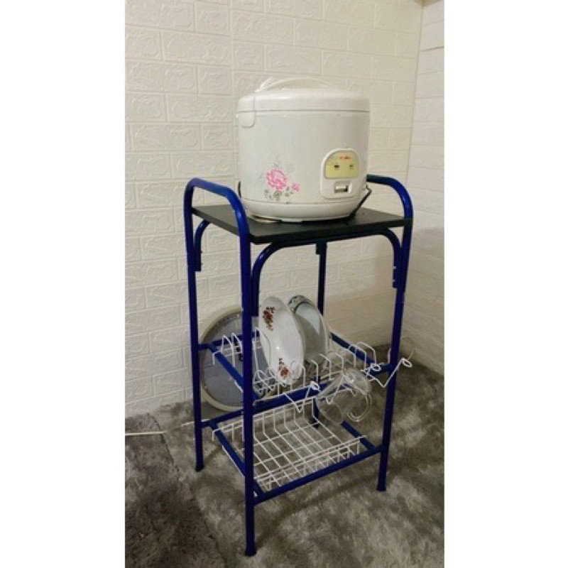 Jual Rak magic com tebal/rak susun 3/rak dapur/rak piring /rak galon ...