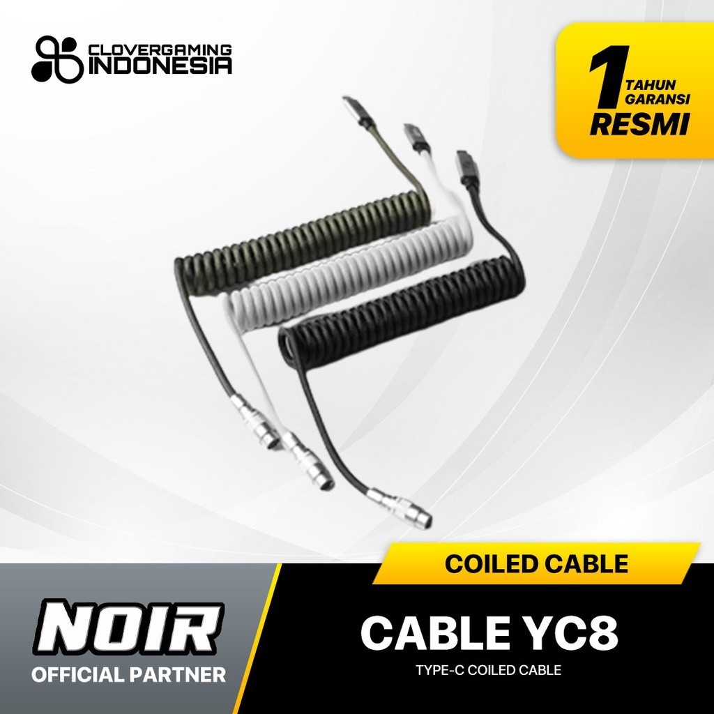 Jual Noir Coiled Cable YC8 Aviator Port Type C - for Mechanical ...