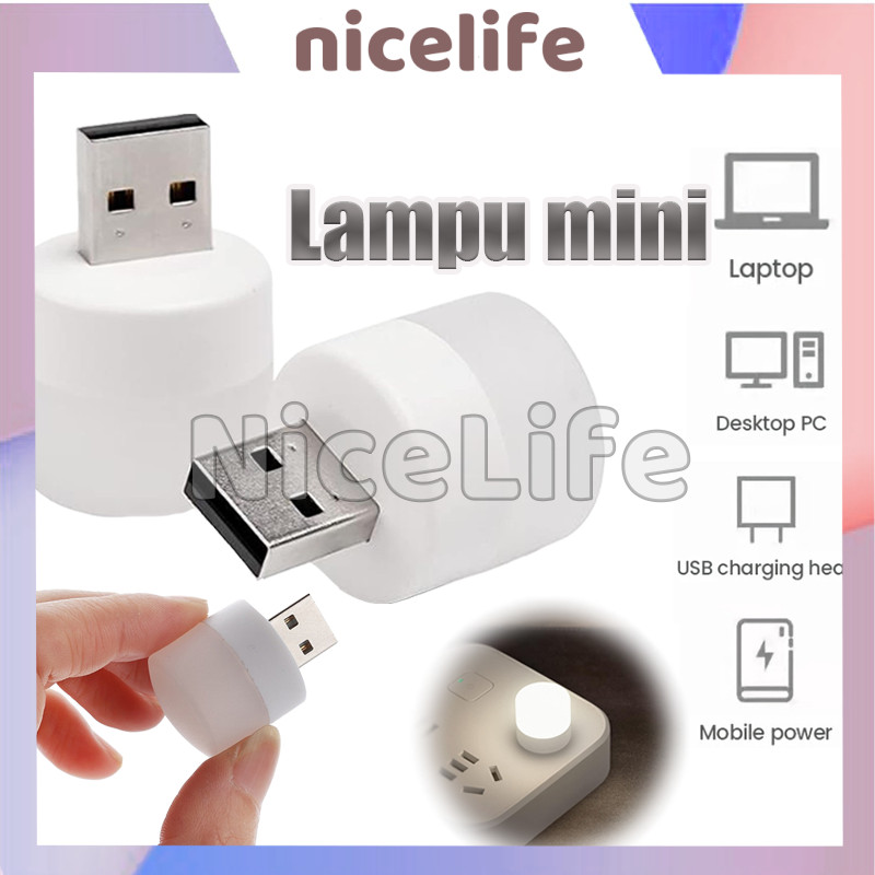 Jual Lampu Mini Led Usb Portable / Lampu Tidur Mini Usb Port / Lampu Kecil Mini Belajar Baca ...