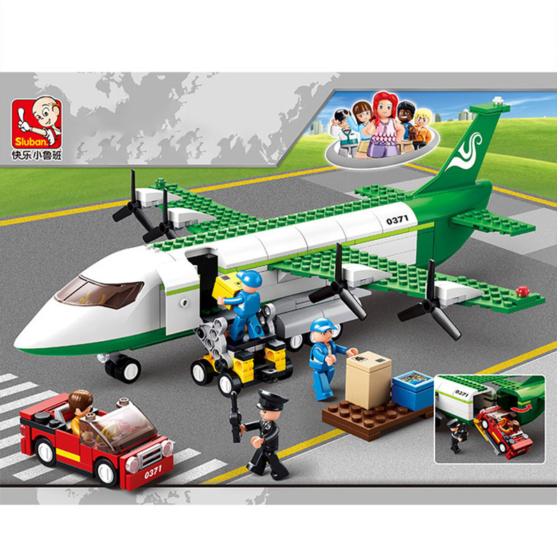 Jual Pesawat Terbang Airliner Plane Mainan Balok Susun Brick City Cargo ...