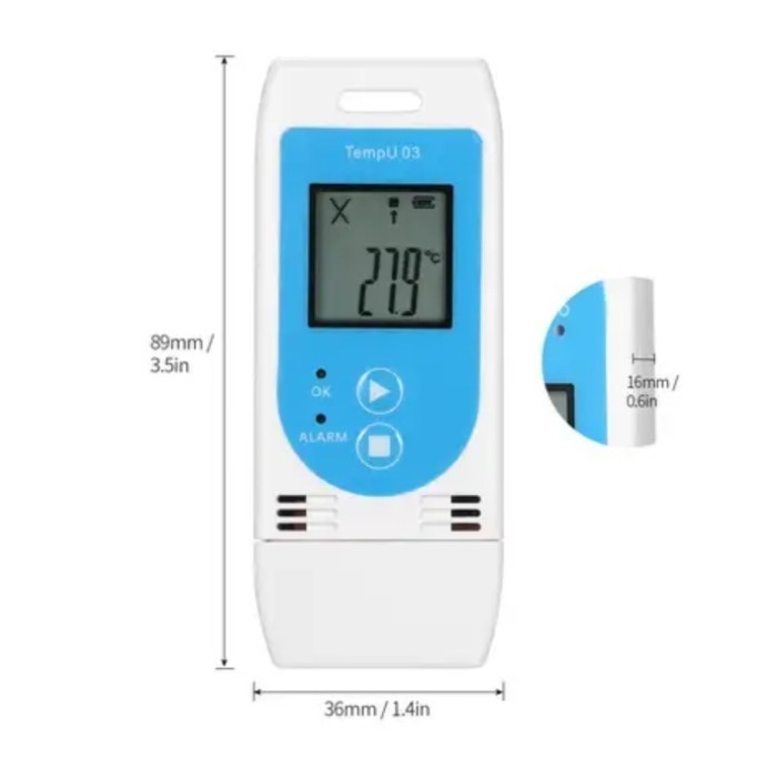 Jual Data Logger Humidity Temperature TempU03 Tzone Wireless Sensor PCLoger | Shopee Indonesia