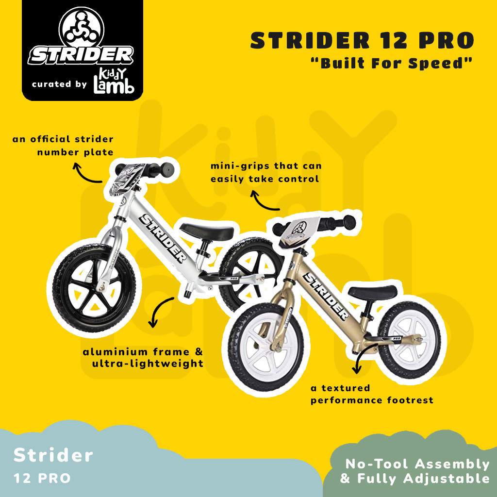 Jual Strider 12 Pro Balance Bike / Sepeda Keseimbangan Bayi Anak ...
