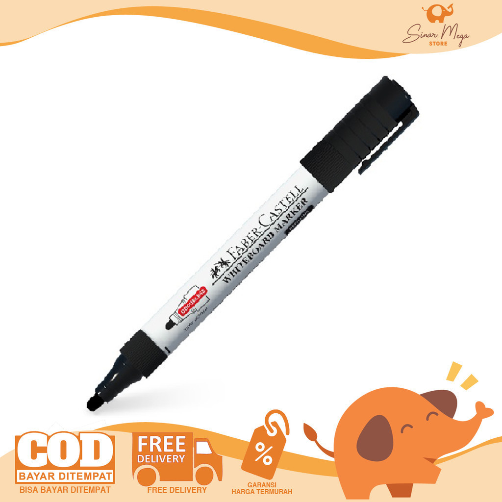 Jual Faber Castell Whiteboard Marker Spidol Papan Tulis Putih ...