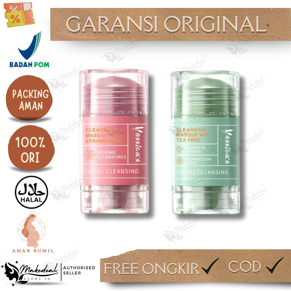 Jual Yessica's Clay Mask Stick Tea Tree & Strawberry Anti Pores ...