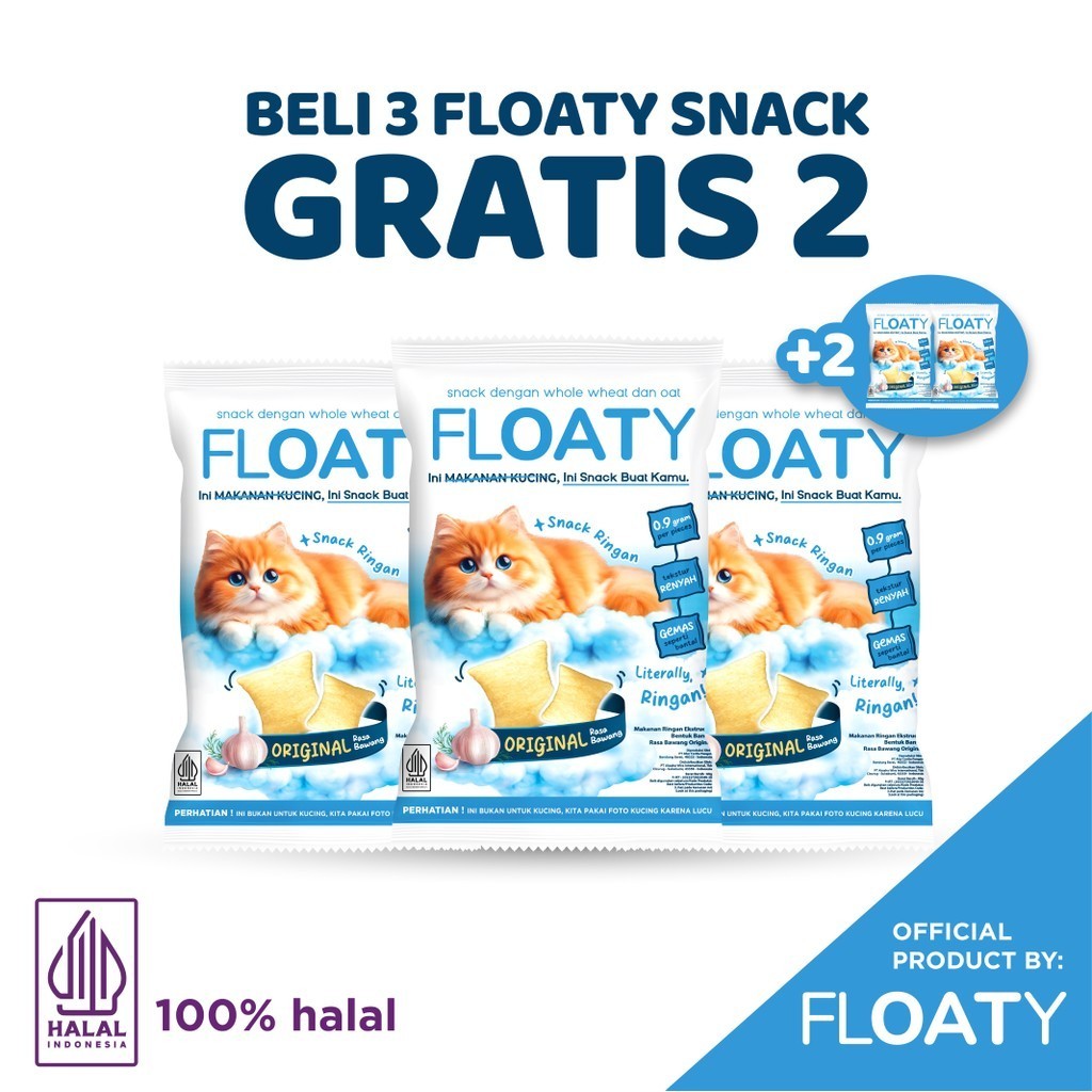 Jual BELI 3 GRATIS 2 - Floaty Snack Original 60 gr | Shopee Indonesia