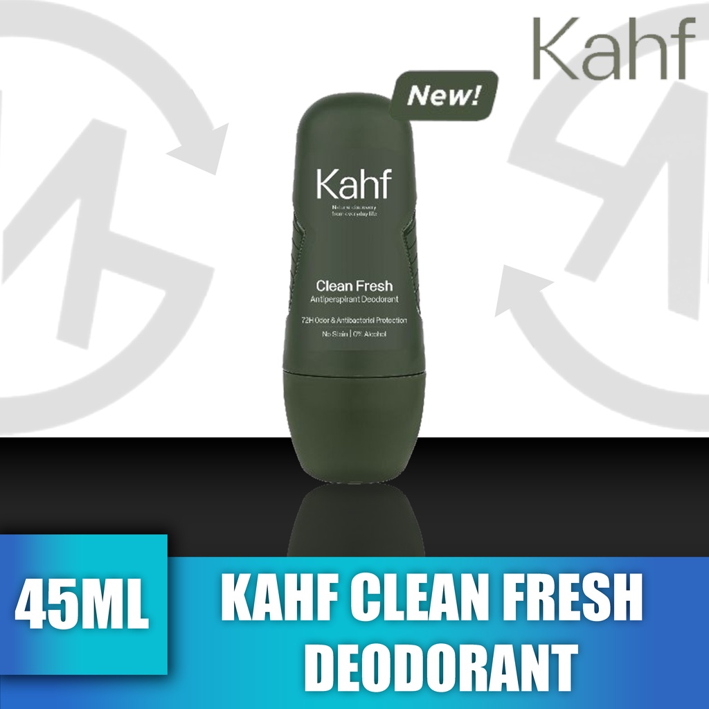 Jual KAHF Clean Fresh Antiperspirant Deodorant Roll On 45 ml - Deodoran ...