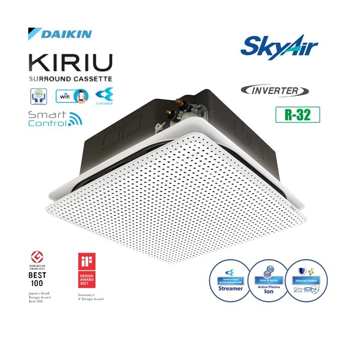 Jual AC DAIKIN CASSETTE KIRIU 4PK 4 PK INVERTER (SURROUND) - AC ...