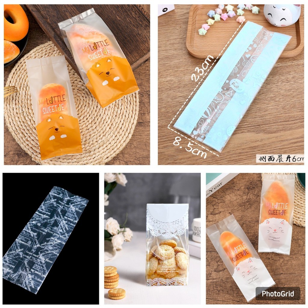 Jual (YUNITA) [50 PCS] Plastik Cookies Motif Plastik 8.5X23+6CM Plastik ...