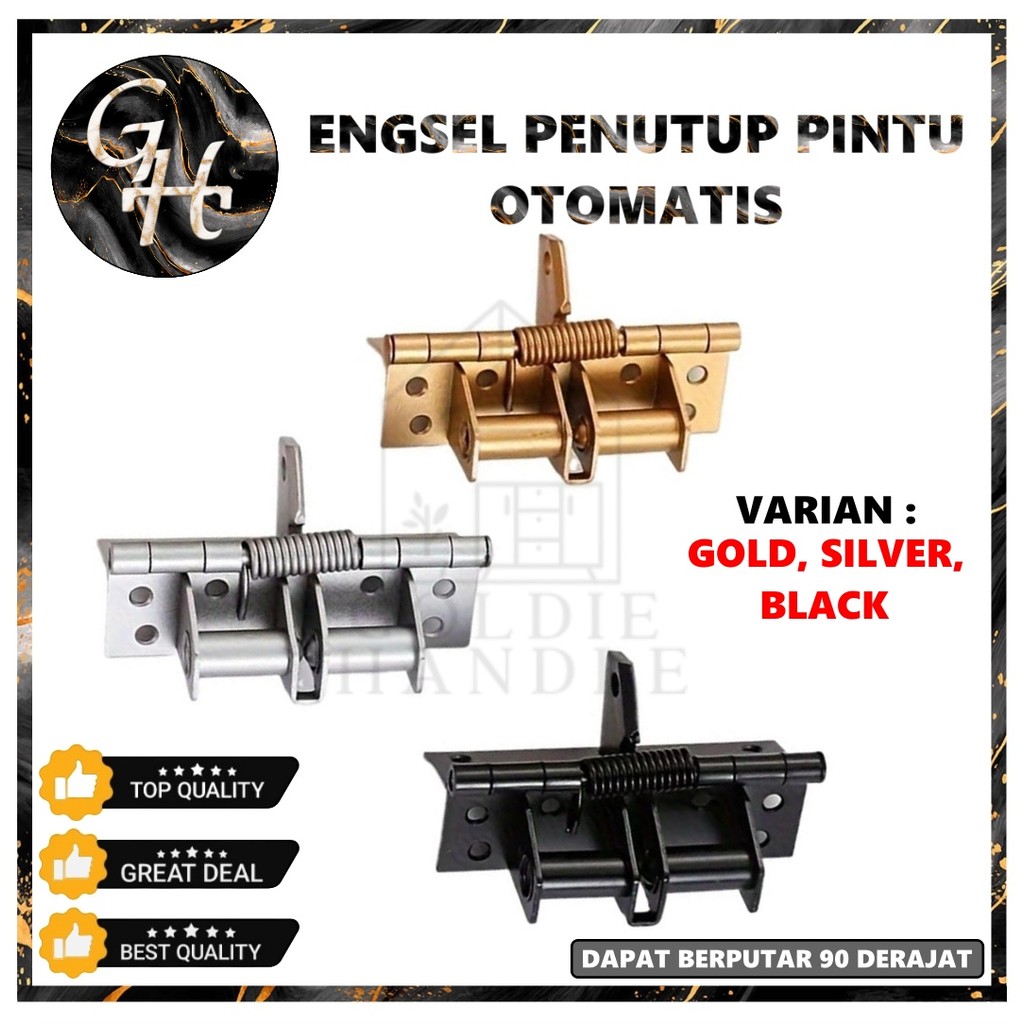 Jual Engsel Penutup Pintu Otomatis Metal Engsel Penahan Pintu 90 ...
