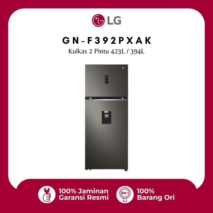 Jual LG Kulkas 2 Pintu 400 Liter Inverter Dispenser Air & Es Batu Ice ...