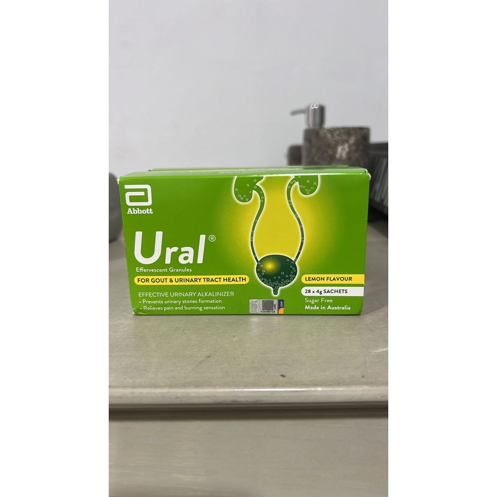 Jual Abbott Ural Effervescent Granules 1 box isi 28 Sachets Lemon ...