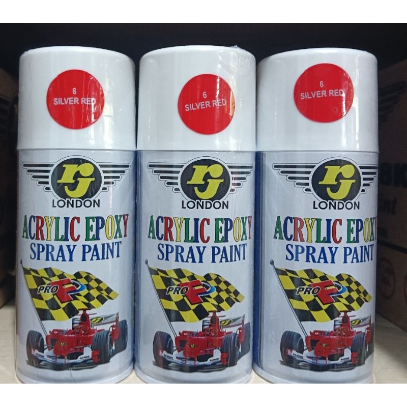 Jual cat semprot Pilok pilox cat semprot rj london rj 150cc Silver Red 6 150CC rj london merah ...