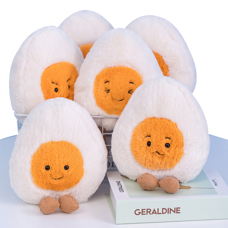 Jual 23cm Super Soft Boiled Egg Plush Toy Cuddly Plushies Doll Stuffed ...
