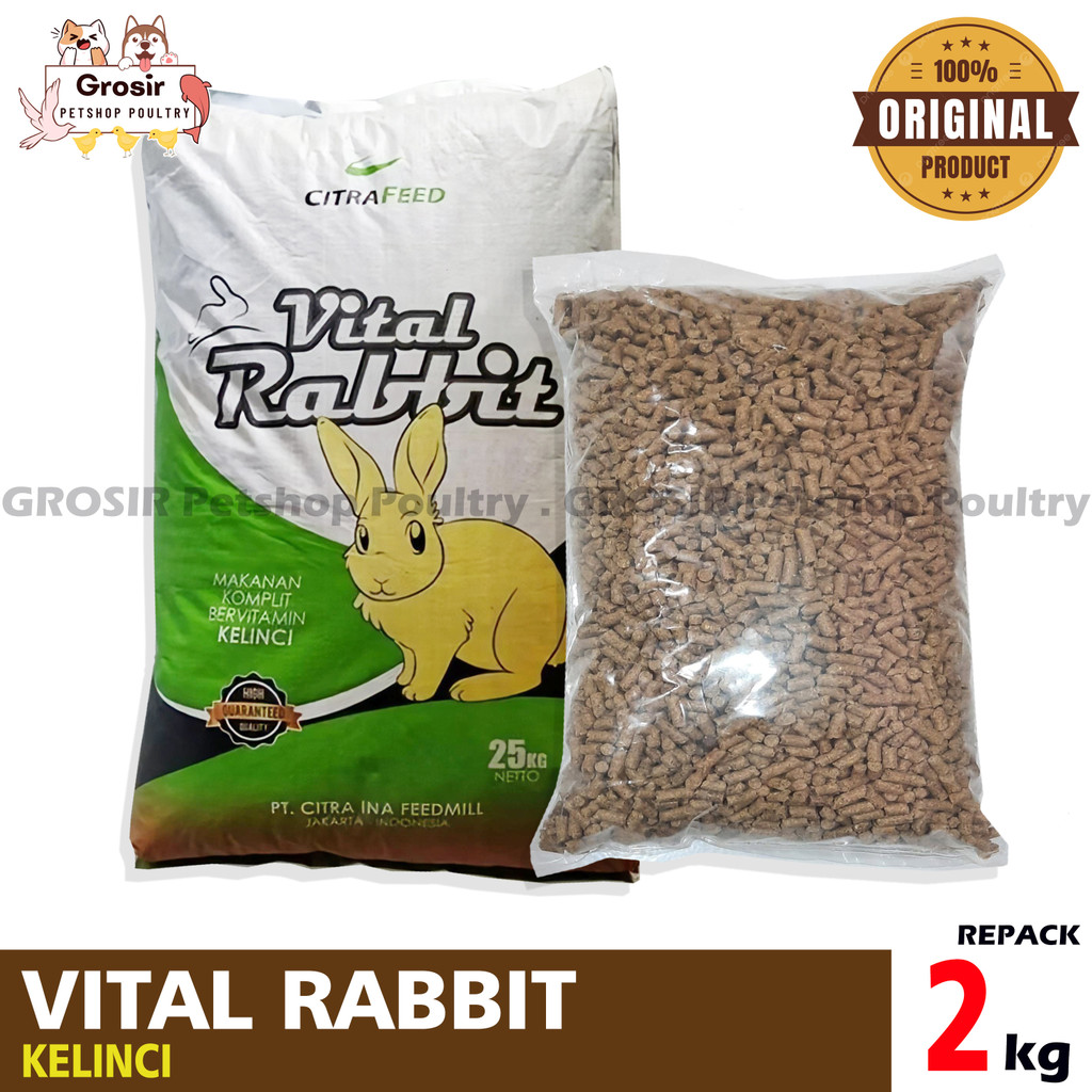 Jual PROMO !! Vital Rabbit Pakan Makanan Pelet Kelinci / Rabbit / Bunny ...