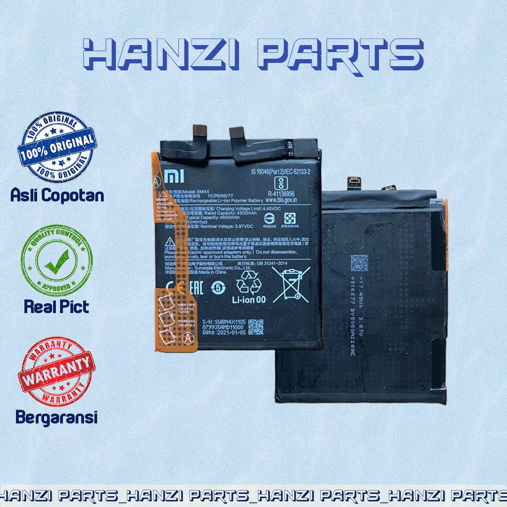 Jual BATERAI BATRE BATTERY BM4X XIAOMI MI11 MI 11 ORIGINAL 100% ASLI ...