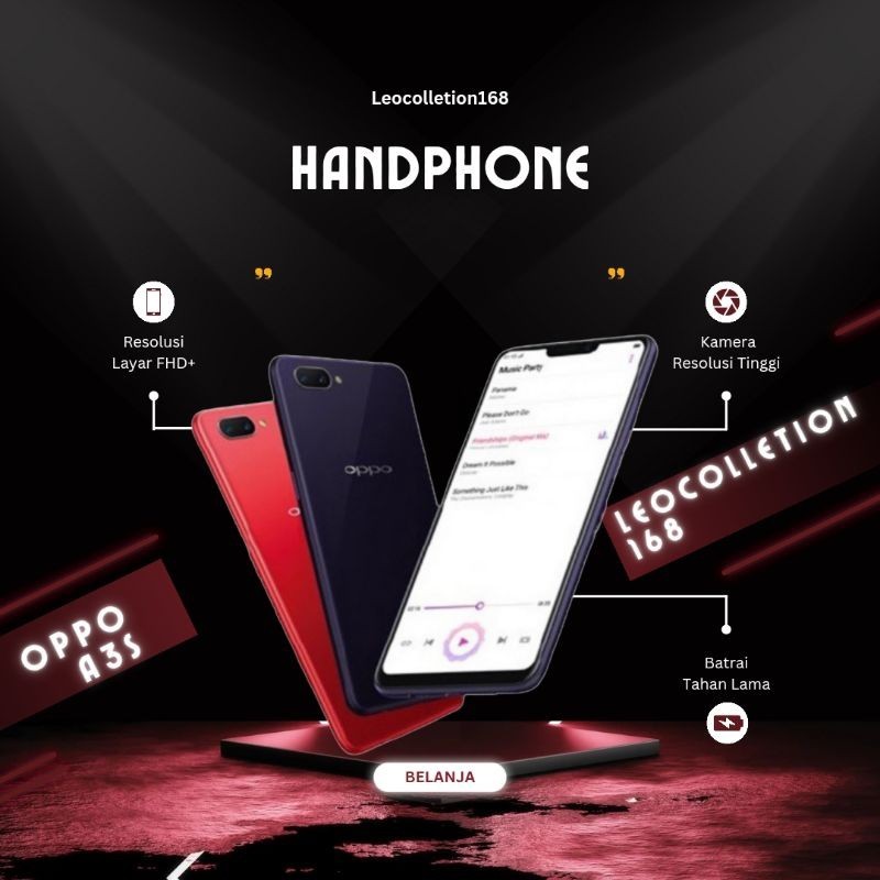 Jual HP BARU 0pp0 A3S RAM 6/128GB GARANSI 1 TAHUN 4G | Shopee Indonesia