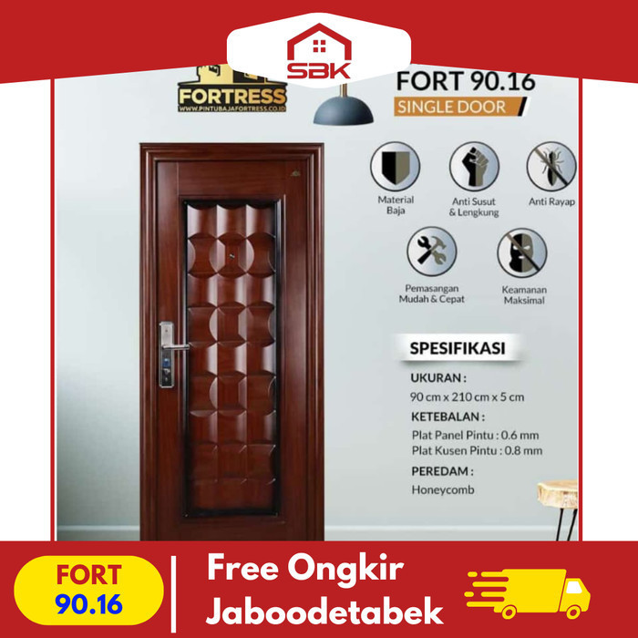 Jual Pintu Kamar | Pintu Utama Baja 90x210 Fortress 90.16 | Shopee ... Jual Pintu Kamar | Pintu Utama Baja 90x210 Fortress 90.16 | Shopee ...