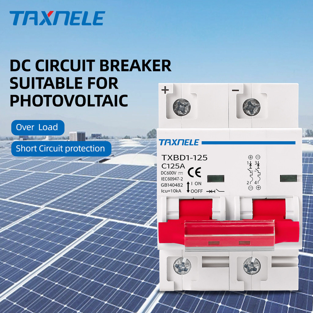 Jual MCB DC 2P 100A 125A DC 600 V MCB Circuit Breaker untuk Sistem PV C ...