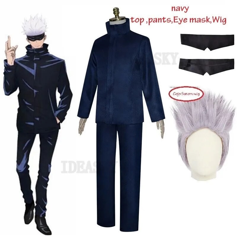 Jual PREORDER 2022 New Anime Jujutsu Kaisen Gojo Satoru Cosplay Costume ...