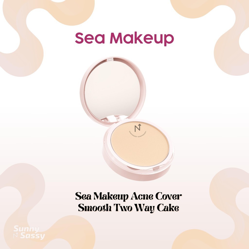 Jual Sea Makeup Acne Cover & Smooth Two Way Cake Pressed Powder and ...