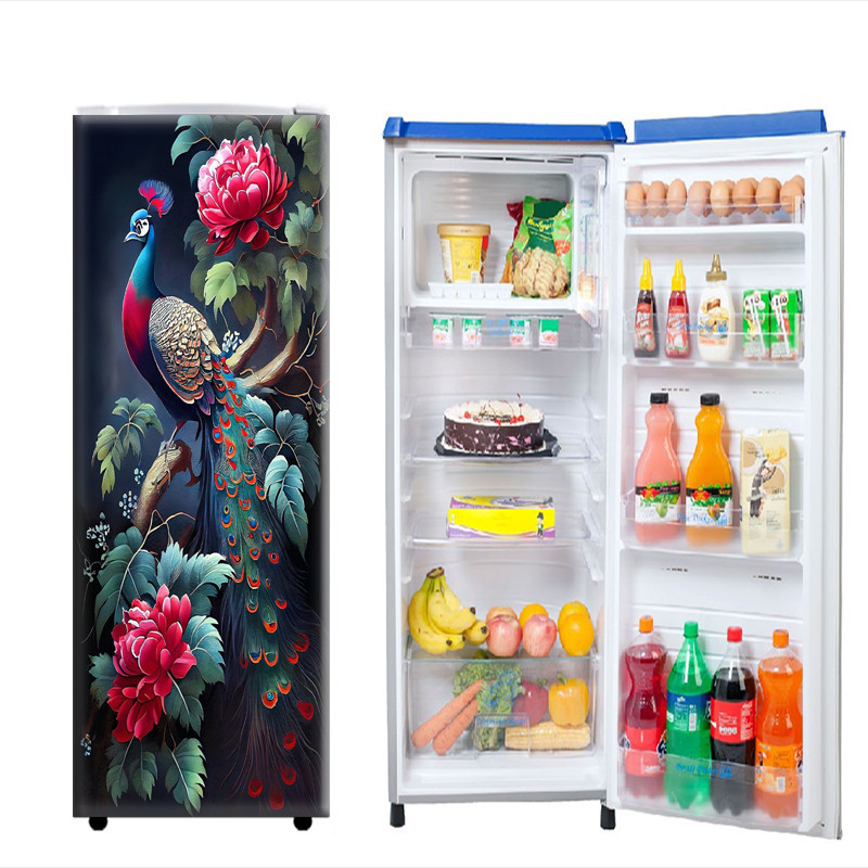 Jual Stiker Kulkas 1 Pintu Motif Merak Merah | Shopee Indonesia