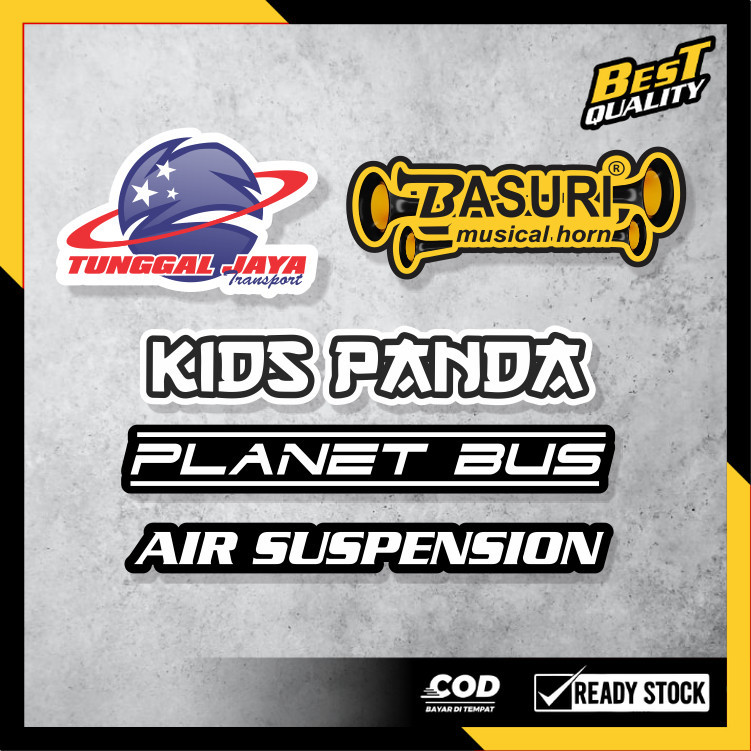 Jual Stiker Bus 5PCS LOGO TUNGGAL JAYA TRANSPORT KIDS PANDA BASURI ...