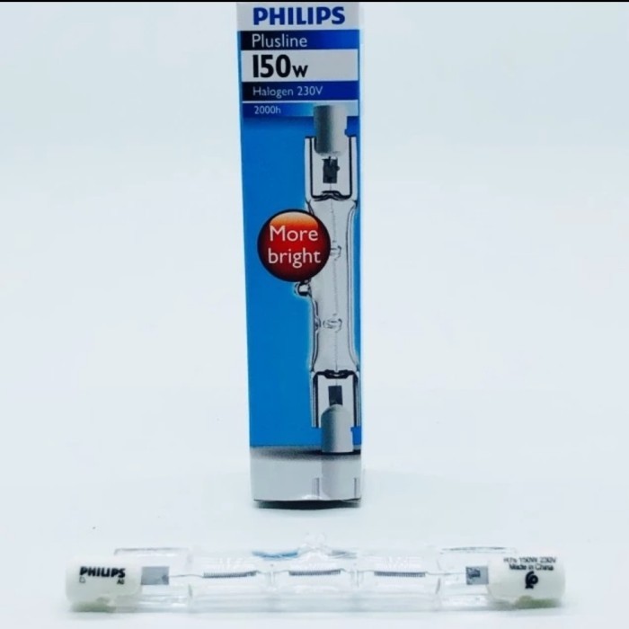 Jual Lampu Halogen Stick 150Watt Philips Plusline C 150 Watt R7S 150W ...