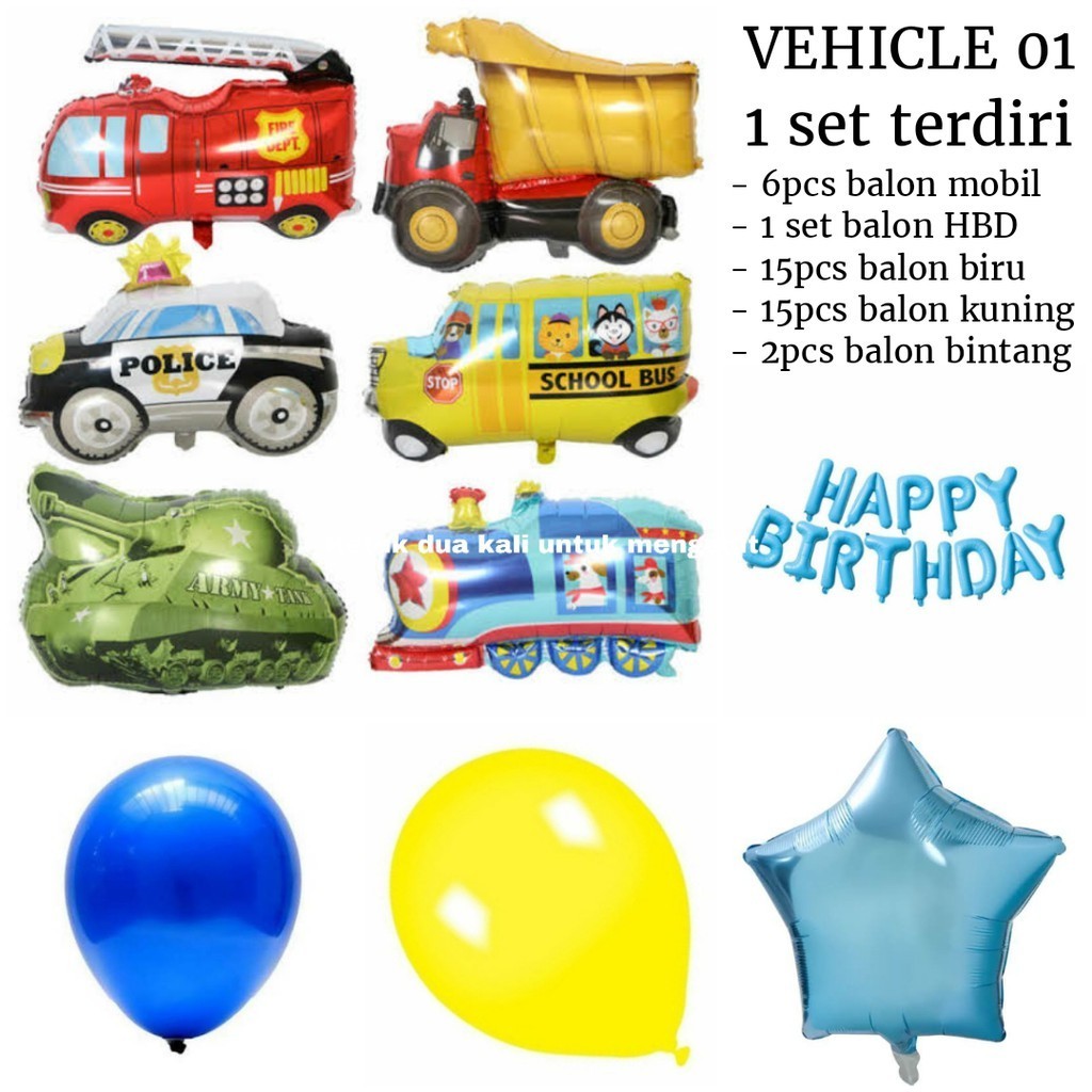 Jual (HASANS PARTY)Balon Foil Huruf Set Happy Birthday / Balon Tulisan ...