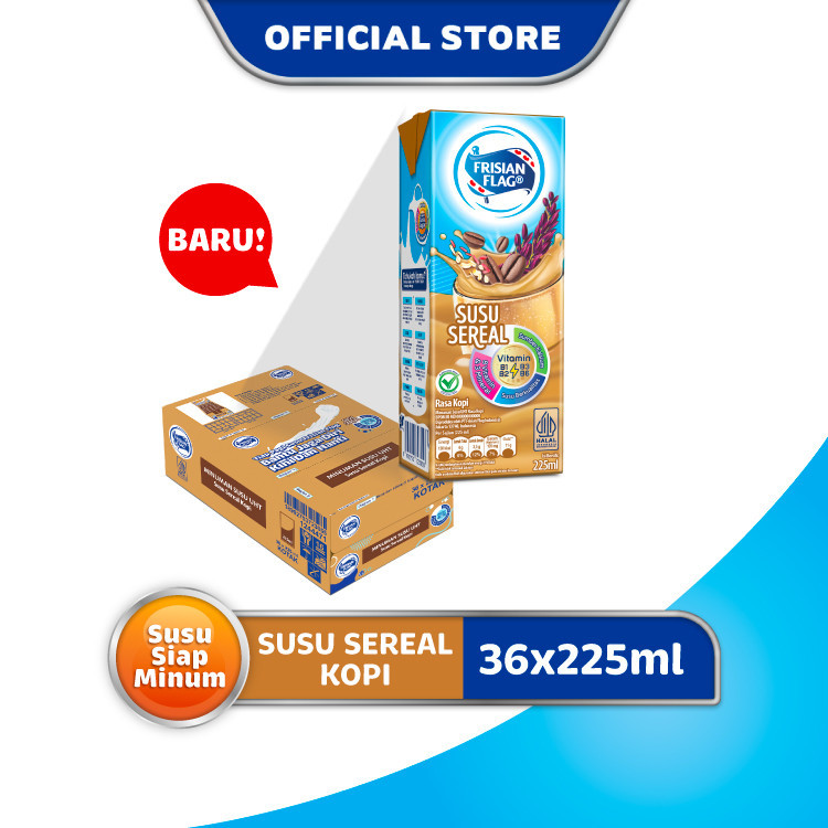 Jual Frisian Flag Susu UHT Sereal Kopi 225ml - 36 Pcs | Shopee Indonesia