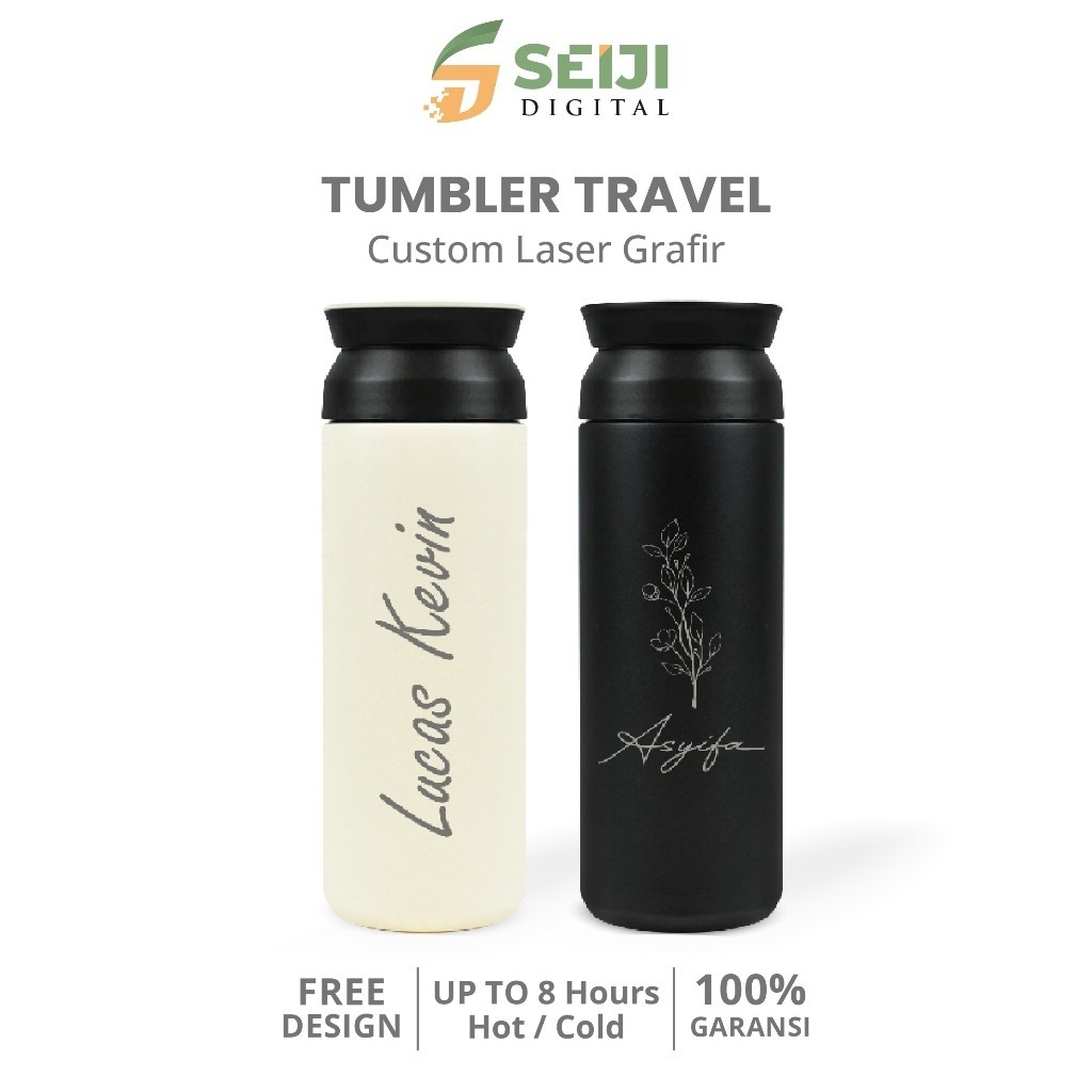 Jual Tumbler Custom Travel 500ML Cetak Laser Grafir Souvenir/Promosi ...