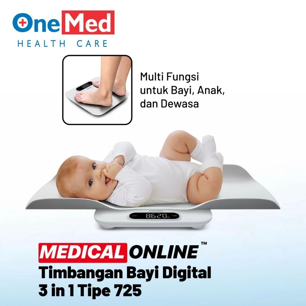 Jual ONEMED TIMBANGAN BAYI DIGITAL 3 IN 1 TIPE 725 BAYI ANAK DEWASA MEDICAL | Shopee Indonesia