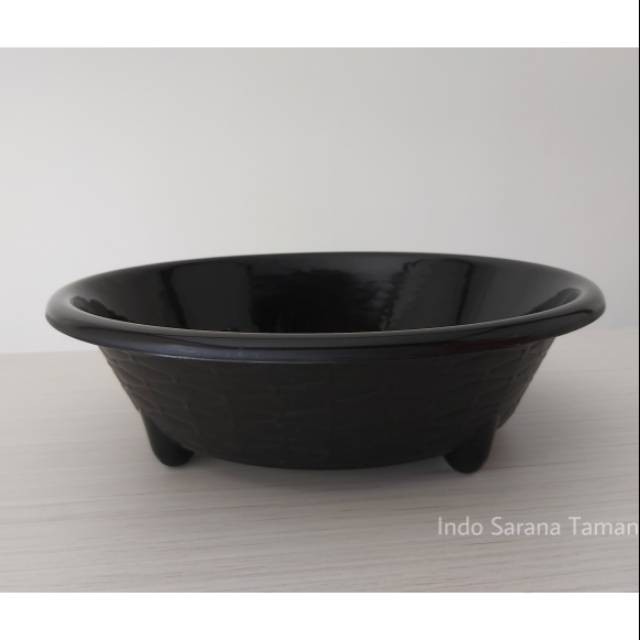 Jual Pot Bonsai 40 cm WARNA PUTIH HITAM| Pot Tanaman Bonsai 40 cm ...