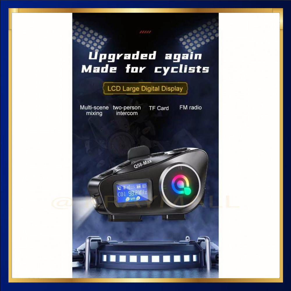 Jual Intercom Helm Bluetooth Headset Helmet Motorcycle with LCD Display ...