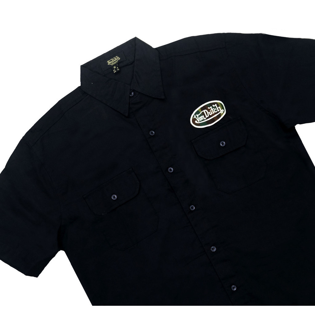 Jual Von Dutch Workshirt 1079 Black | Shopee Indonesia