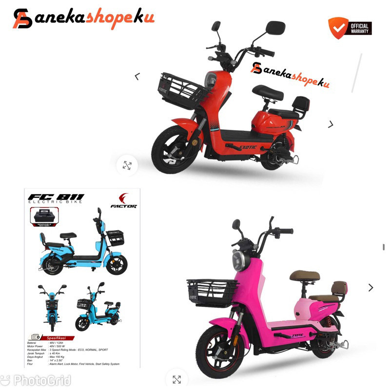 Jual Sepeda Listrik Exotic / Exotic Cooltech/ Exotic X630 Garansi RESMI ...