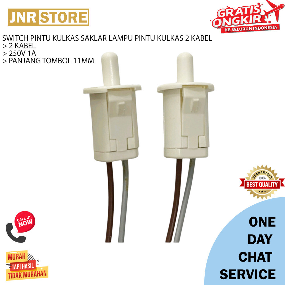 Jual SWITCH PINTU KULKAS SAKLAR LAMPU PINTU KULKAS 2 KABEL JNR ELECTRIC ...