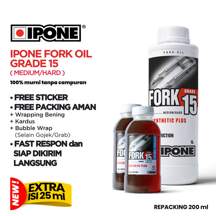 Jual Produk quality IPONE Fork 15 Medium Hard - Oli Shock Repack 200ml ORIGINAL | Shopee Indonesia