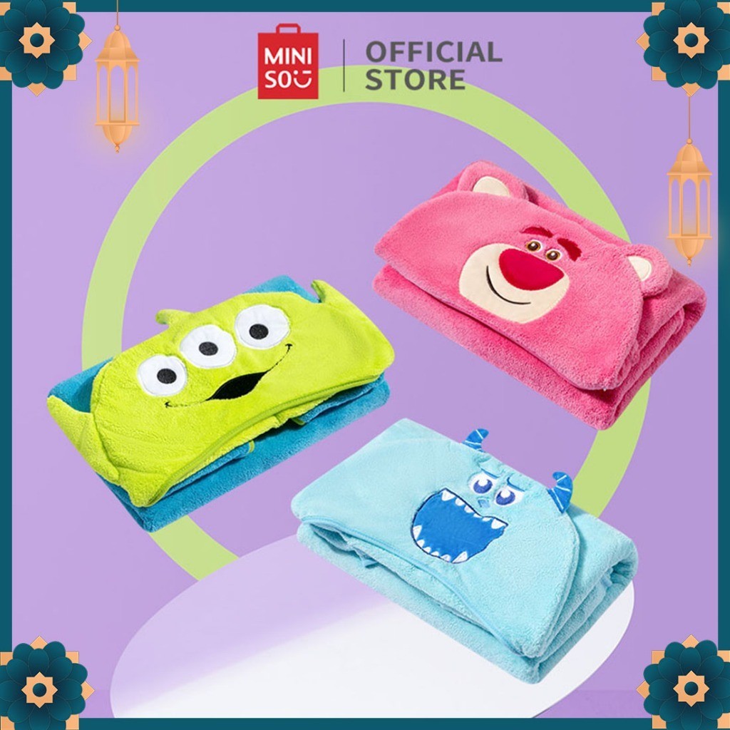 Jual Jastip - MINISO Selimut Dengan Topi Lotso Blanket with Hat Toy ...