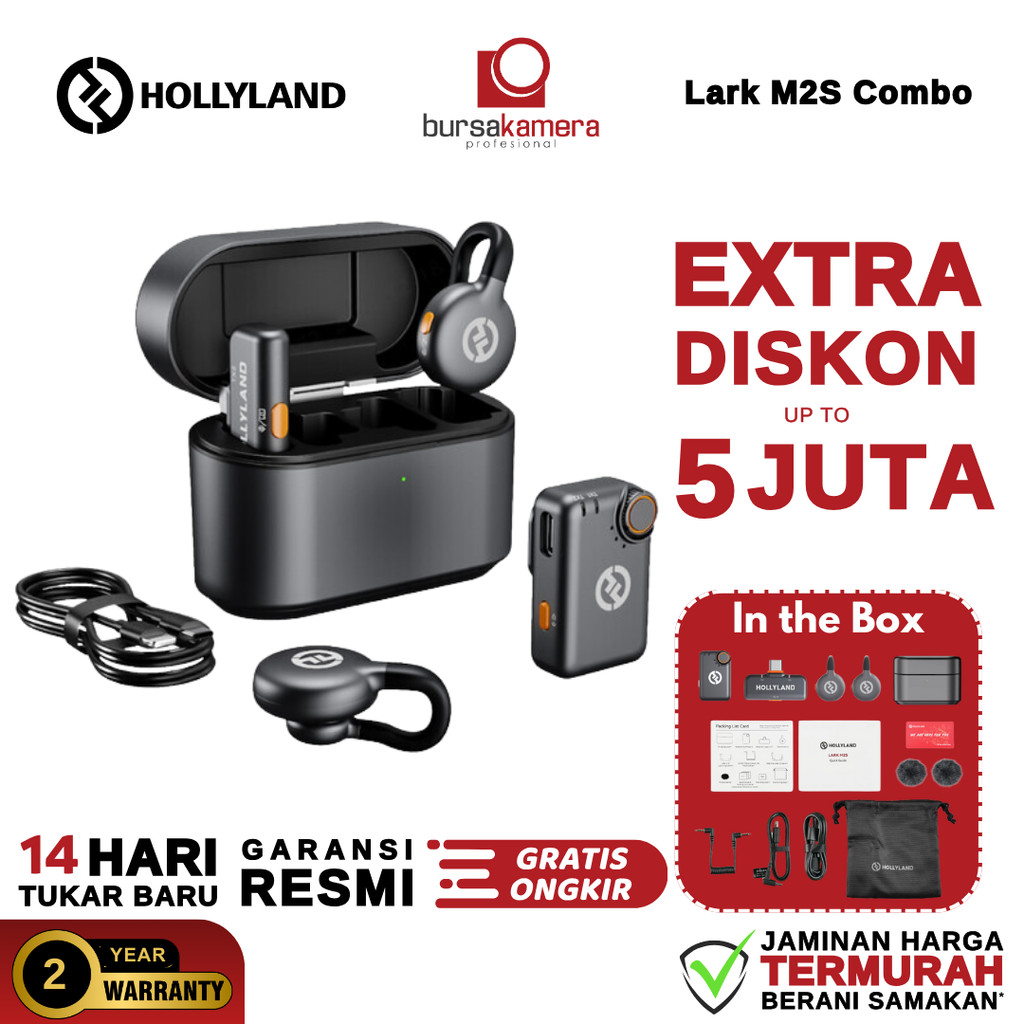 Jual Hollyland LARK M2S Combo / Mini Combo / Ultimate Combo / USB Type ...