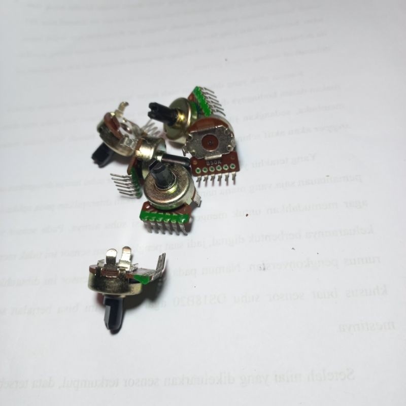 Jual potensiometer 50k speaker aktif polytron 6pin 6 kaki as pendek ...