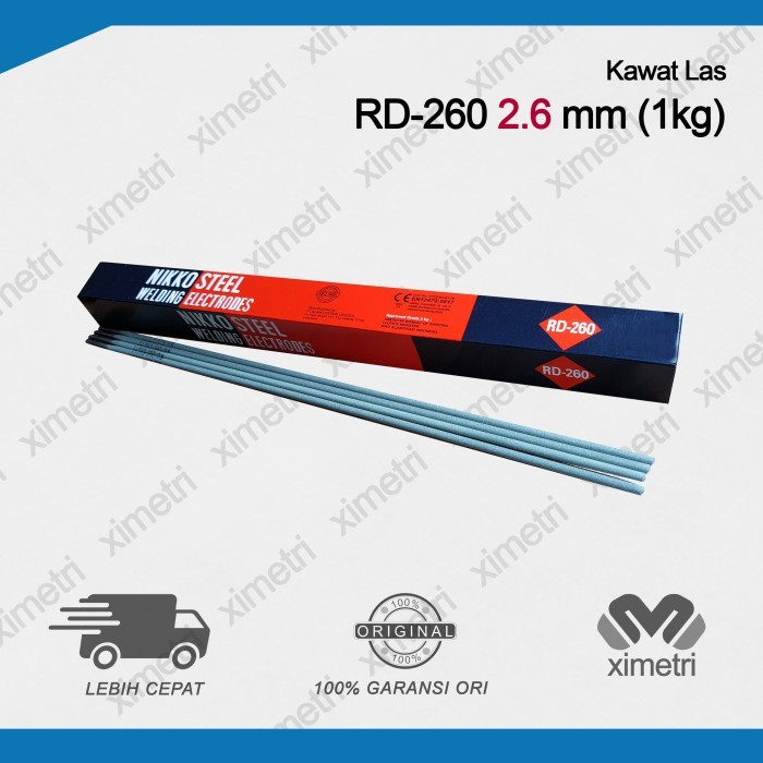 Jual Kawat Las RD 260 2.6 mm Nikko Steel (1KG) / Las Elektroda RD260 2 ...