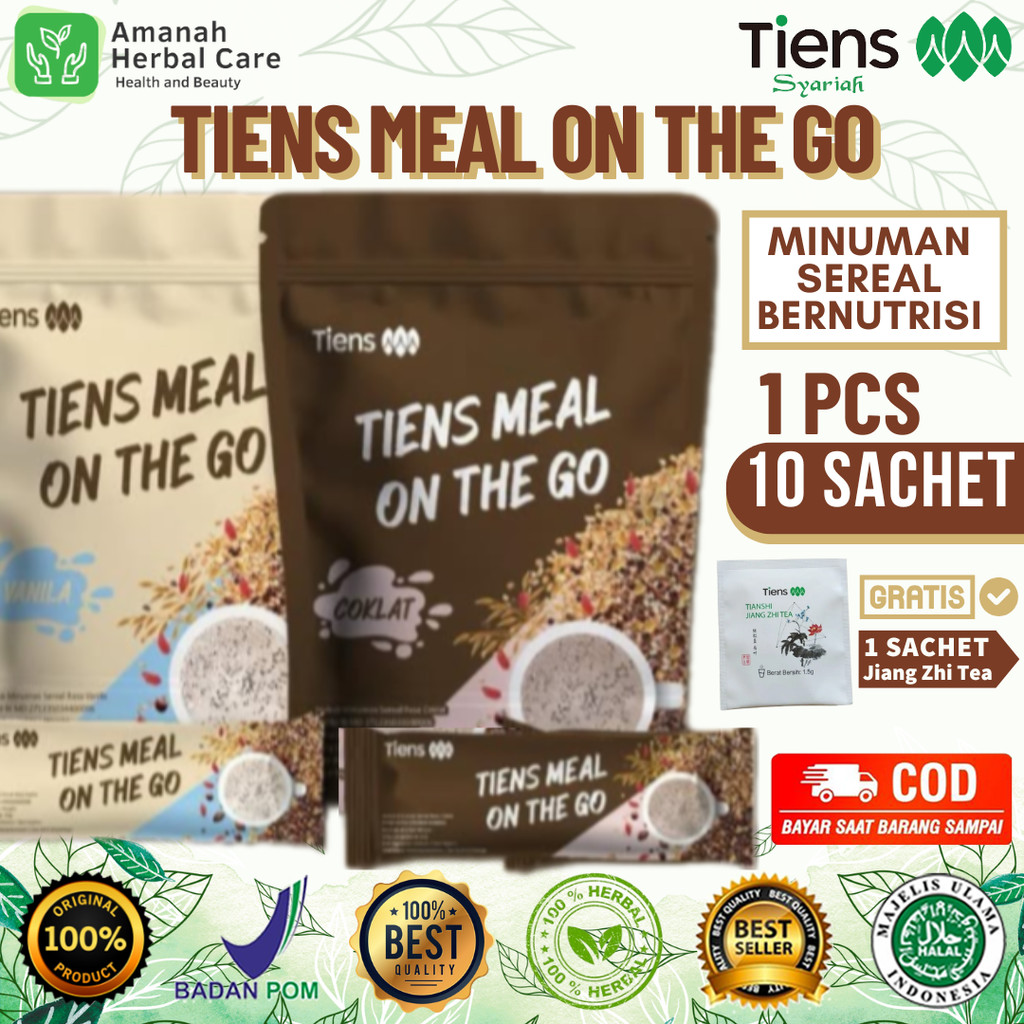 Jual Minuman Sereal Tiens Meal on The Go Original BPOM Halal MUI ...