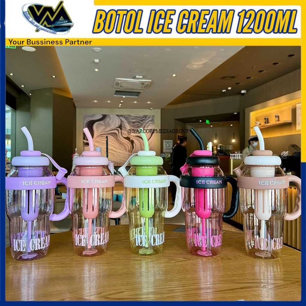 Jual WMEDIA Tumbler Botol Minum Ice Cream 1200ML / Gelas Insulated Ice ...