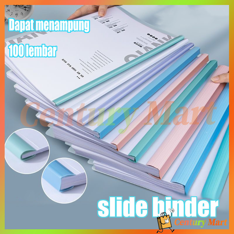 Jual A4 Folder File Laporan Geser/0.2Mm 100 Lembar Kertas/tarik folder ...