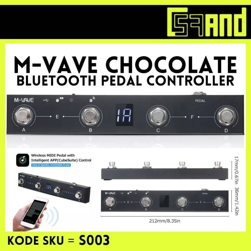 Jual M-Vave Midi Controller BT Midi Pedal Kaki Foot Wireless Portable ...