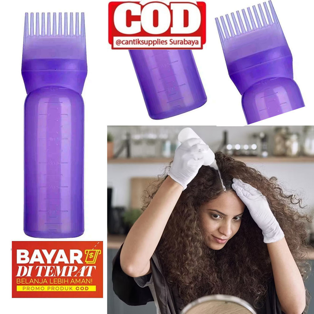 Jual BOTOL SISIR APLIKATOR CAT RAMBUT/ SEMIR RAMBUT TERMURAH | Shopee ...
